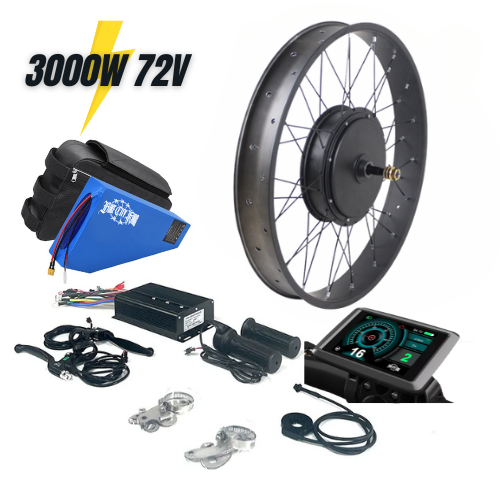 FAT Kit E-Bike 3000W 72V + Batterie – BIKE CITY KING